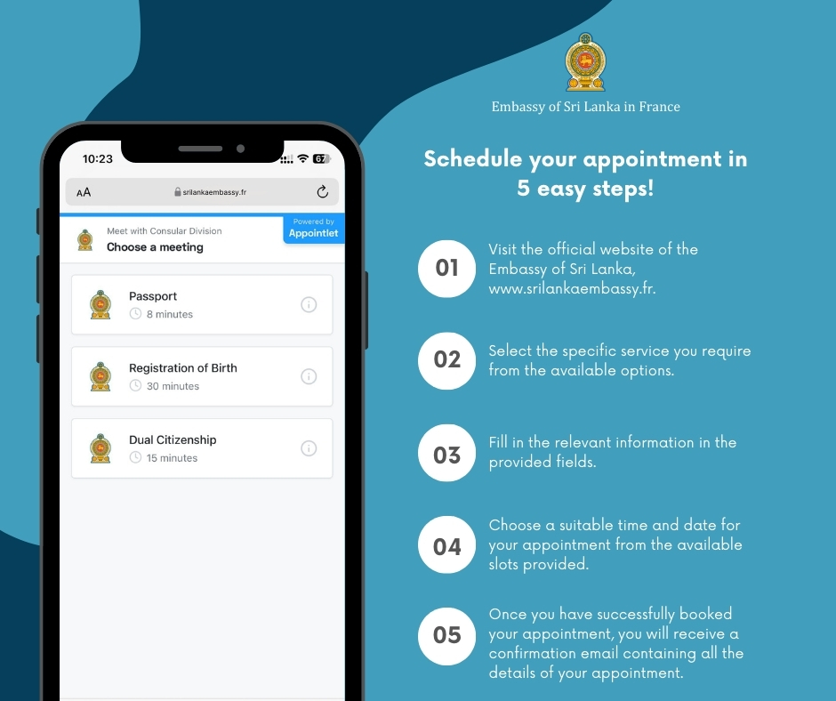 Schedule Your Consular Appointments at Your Convenience. | Embassy of ...